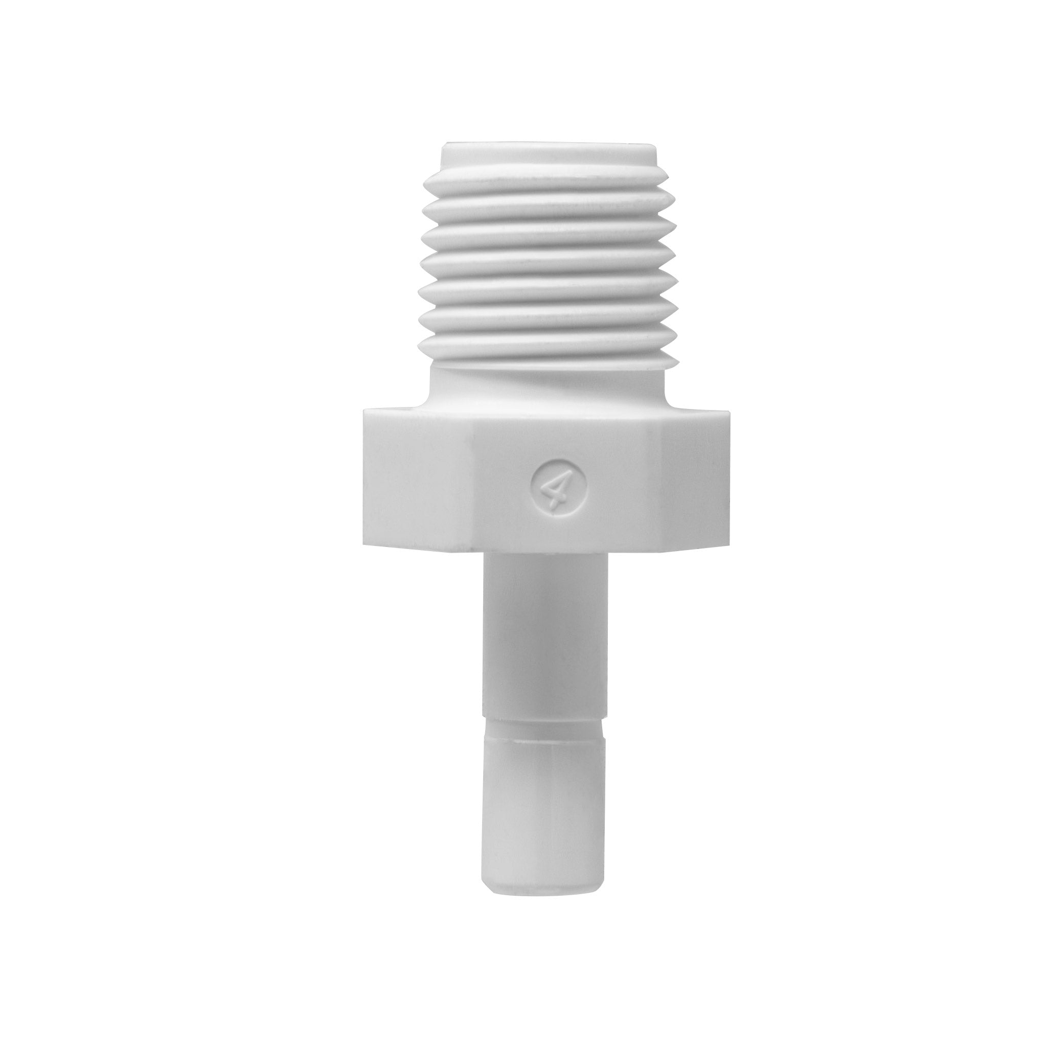 SC Stem male adapter. 1/4" stem x 1/4" male thread. Certified by NSF. | Metpure