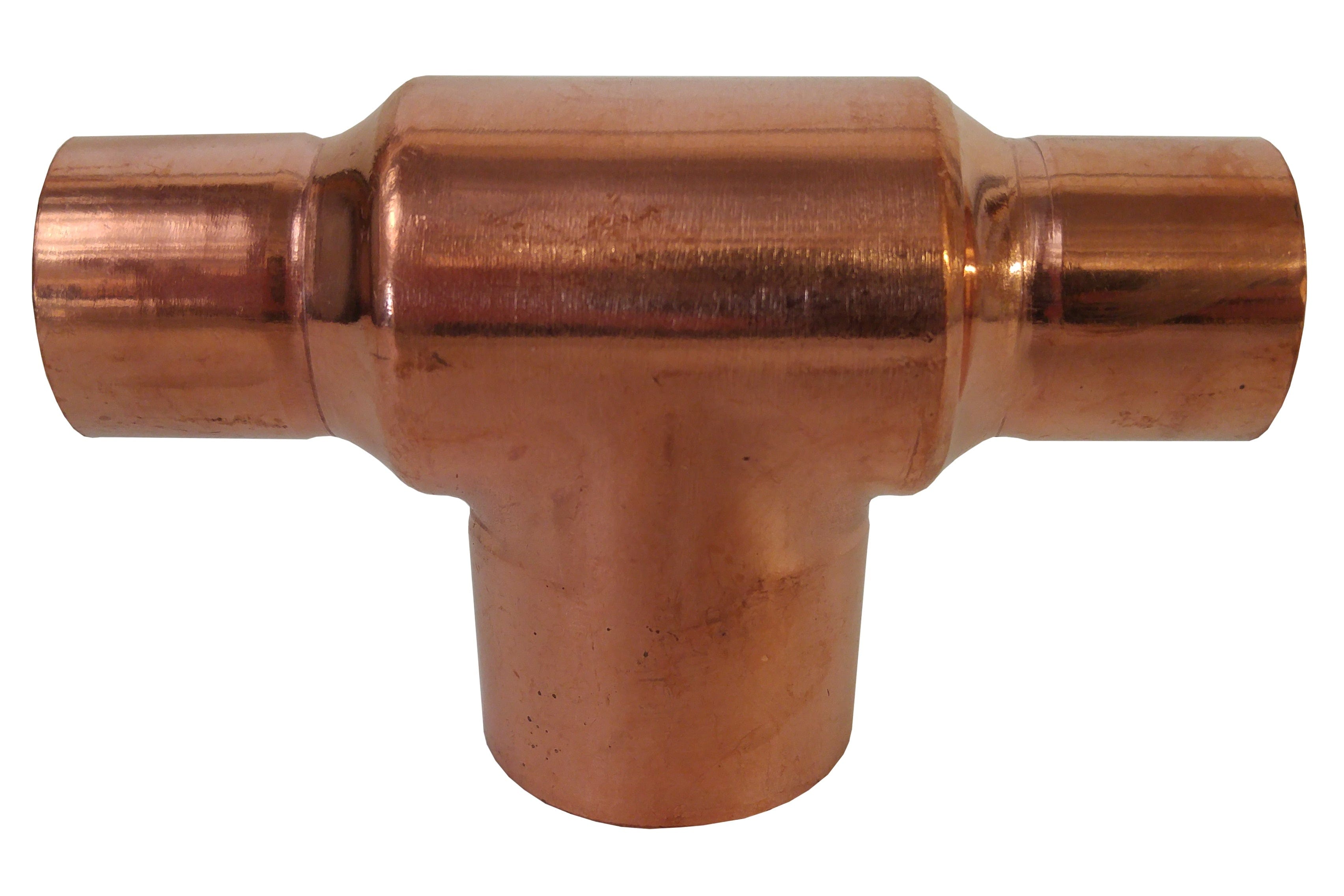 Copper Reducing Tee 1-1/4" x 1-1/4" x 2", C x C x C