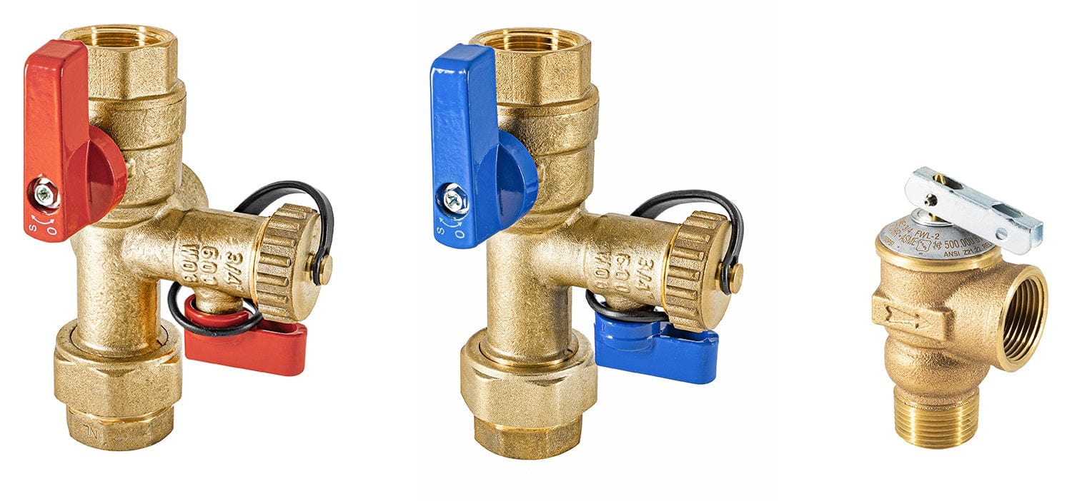 VALVE Kit 3/4" Expansion PEX HEAVY DUTY Tankless WATER HEATER ISOLATIO
