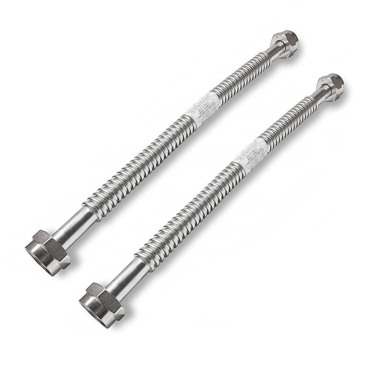 24" X 1" FIP Heavy Duty Durable Stainless Steel Corrugated Water Flex