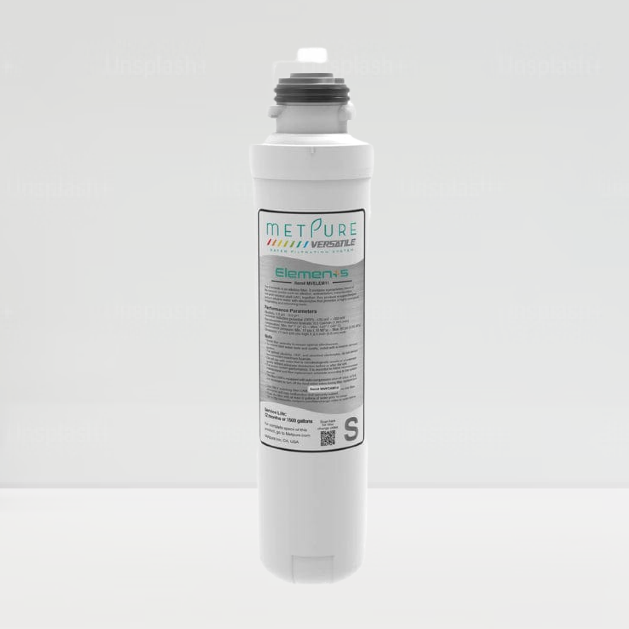 Metpure Versatile Elements Alkaline Filter, Quick Twist Filter (S), Dr