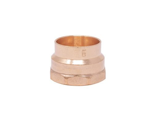 1-1/2" DWV Copper Female Adapter, Wrought Copper | Metpure