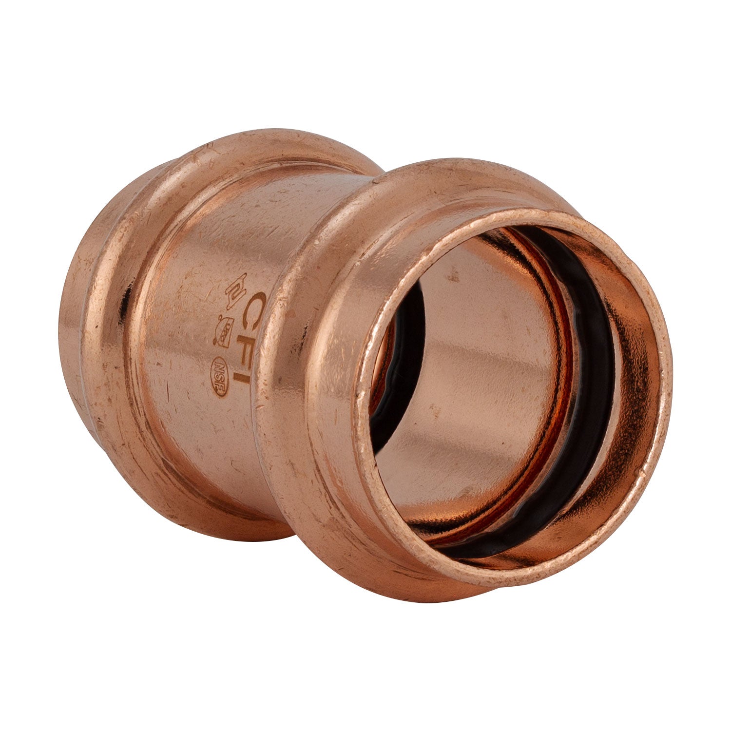 1" Press Coupling With No Stop, Press x Press, Copper, Low Lead | Metpure