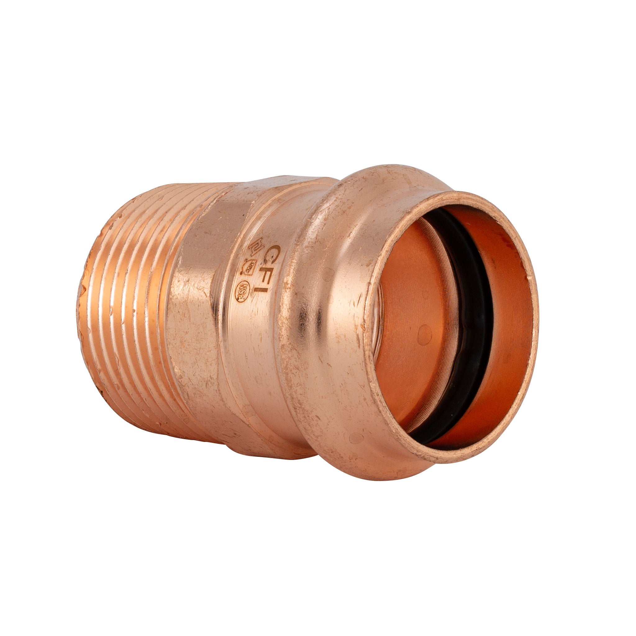 1-1/4" P x MIP Press Copper Male Adapter, Low Lead ProPress Compatible ...