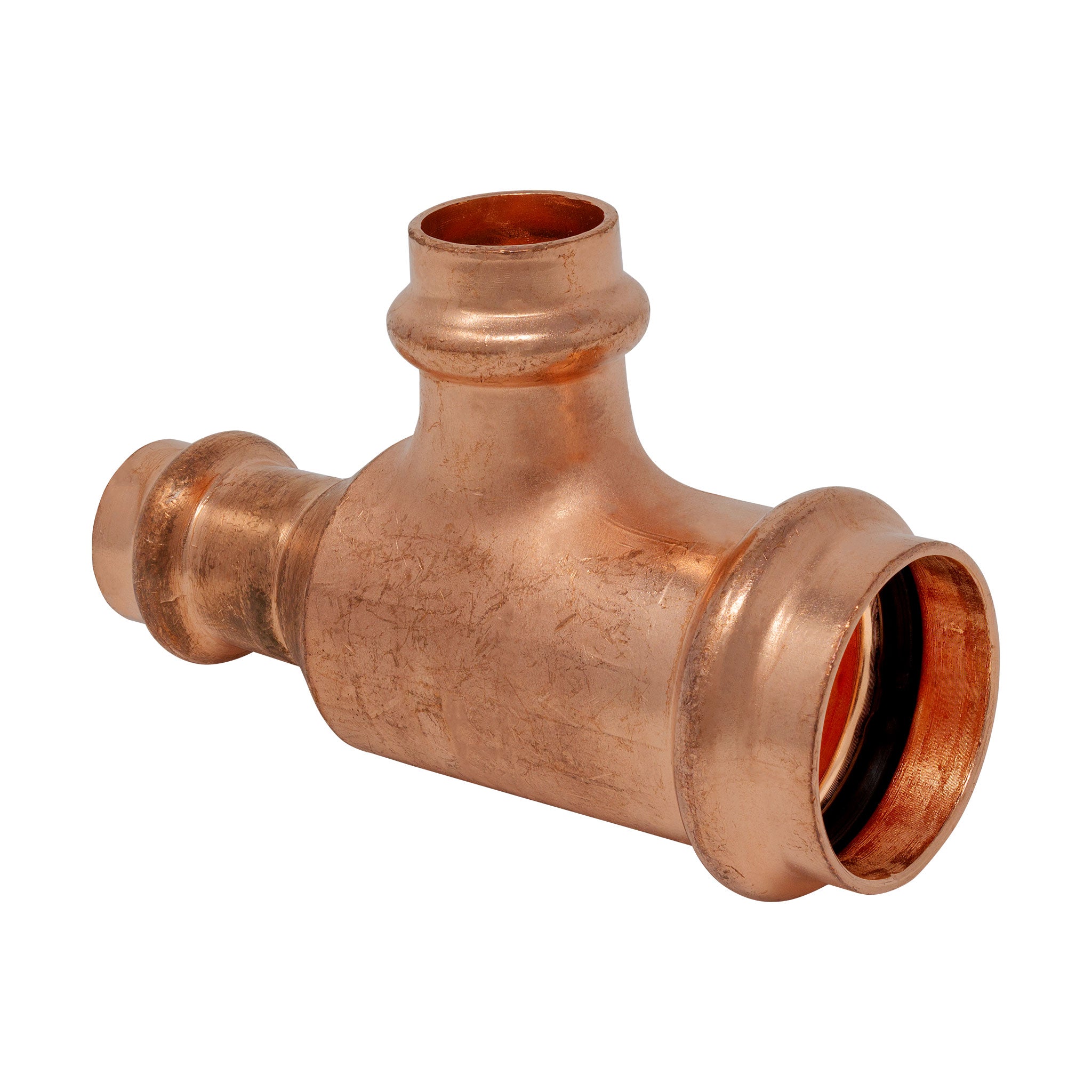 1"x 1/2" x 1/2" Press Copper Reducing Tee P x P x P Low Lead ProPress ...