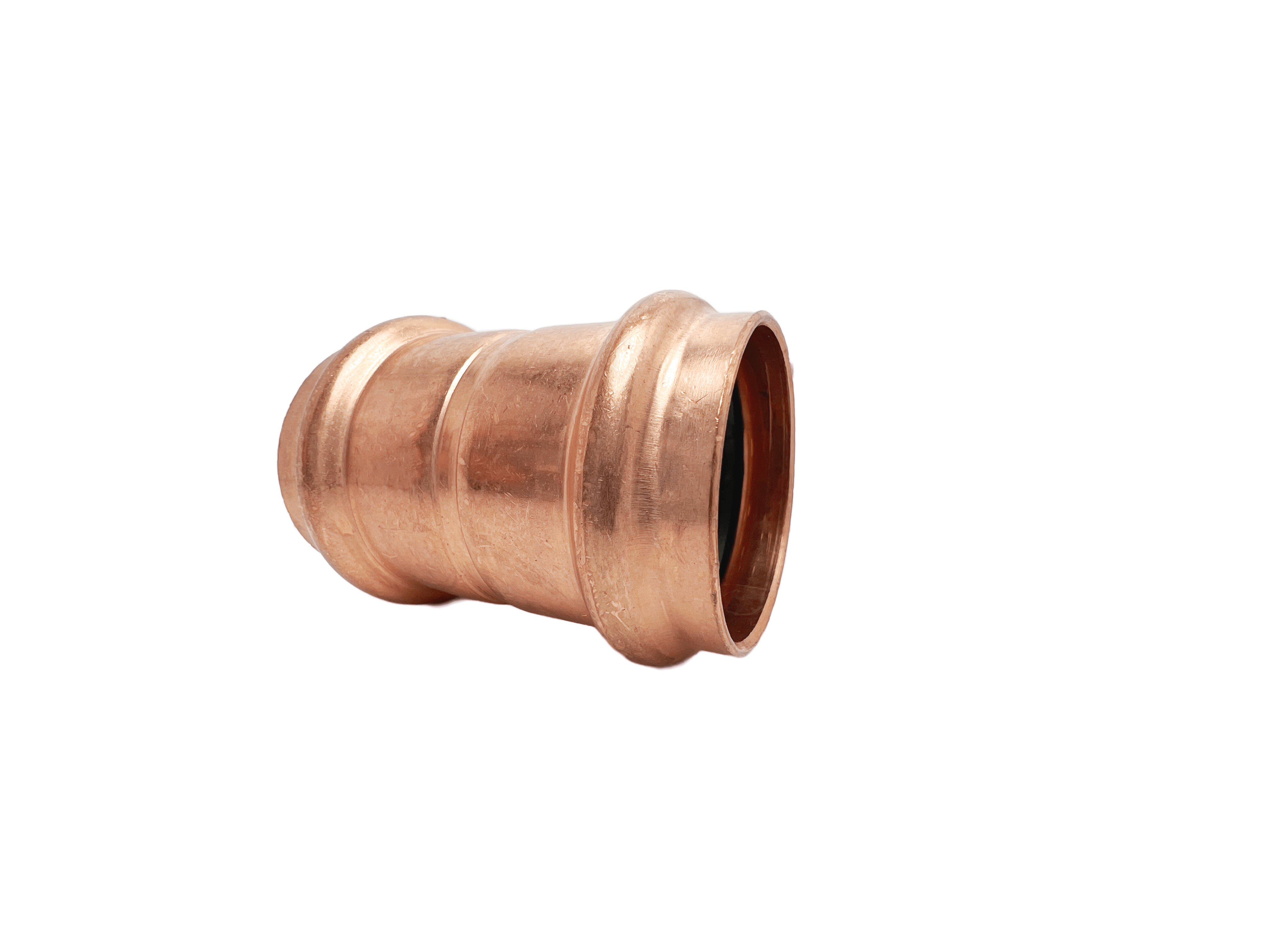 1-1/2" Press Coupling With Stop Press x Press, Copper, Low Lead | Metpure